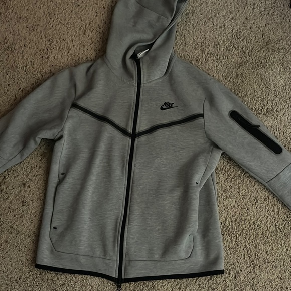 Nike | Jackets & Coats | Gray Fleece Nike Tech | Poshmark